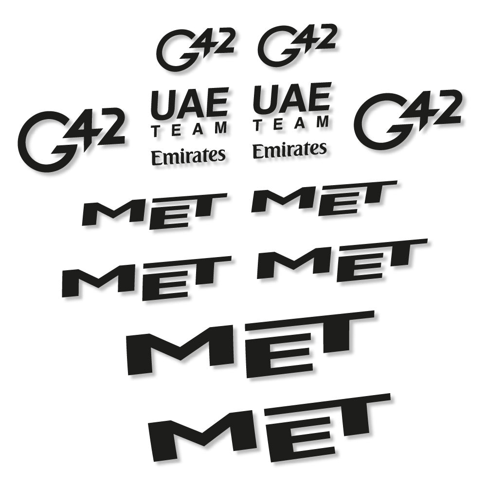 Decal MET G42 UAE, Helmet, bike sticker vinyl – custombikedecal