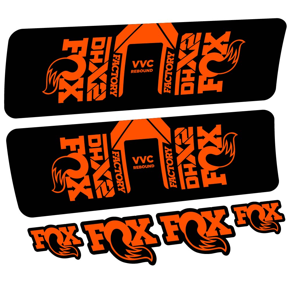 Decal Fox DHX2 Factory 2021, Shock Absorber, bike sticker vinyl ...