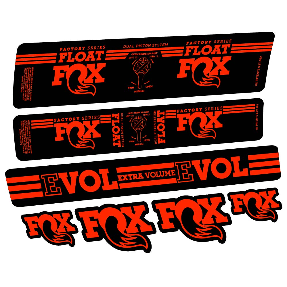 Decal Fox Float DPS Factory 2016, Shock Absorber, bike sticker vinyl ...