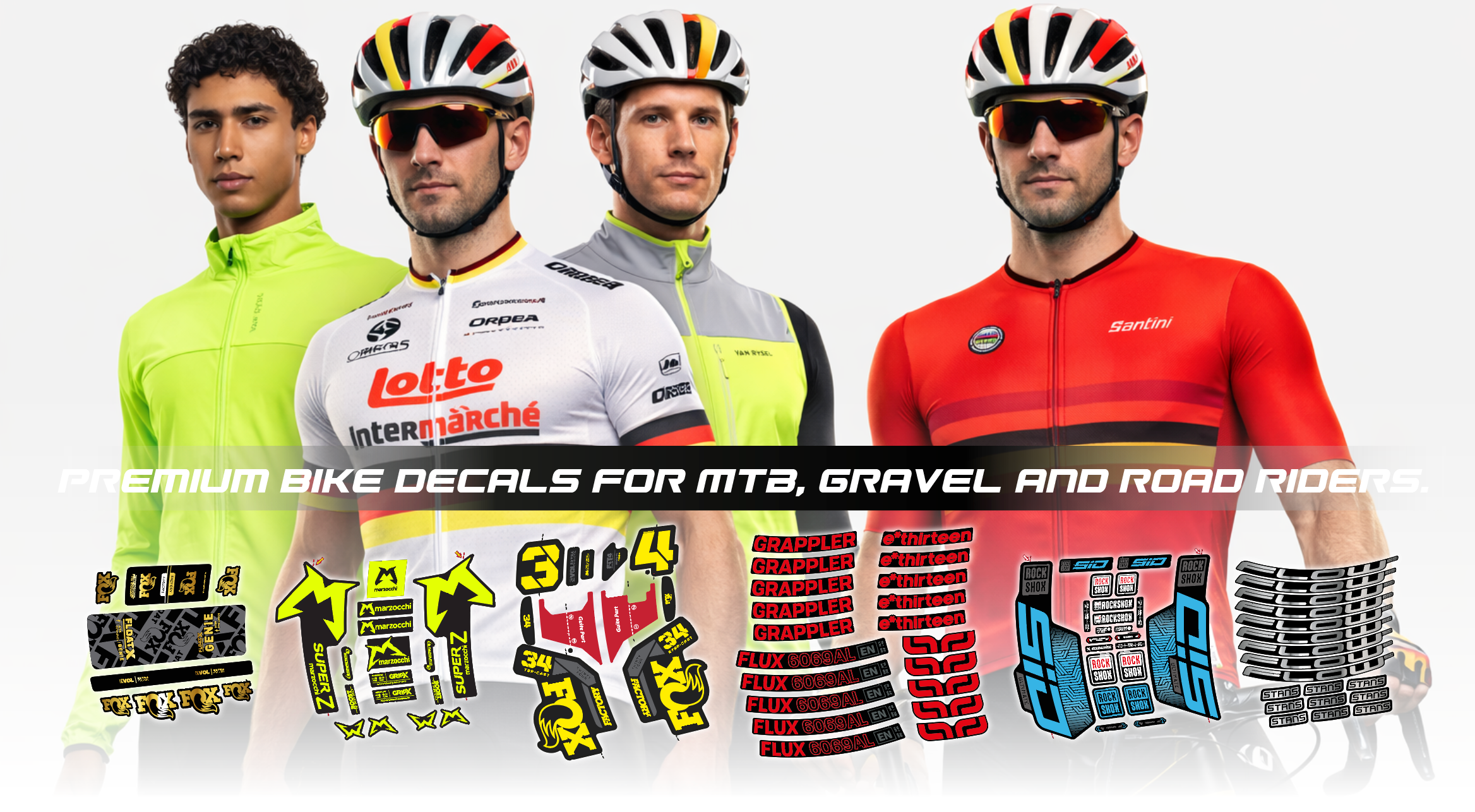 Custom Bike Stickers & Decals | Personalized Vinyl fahrrad aufkleber ...