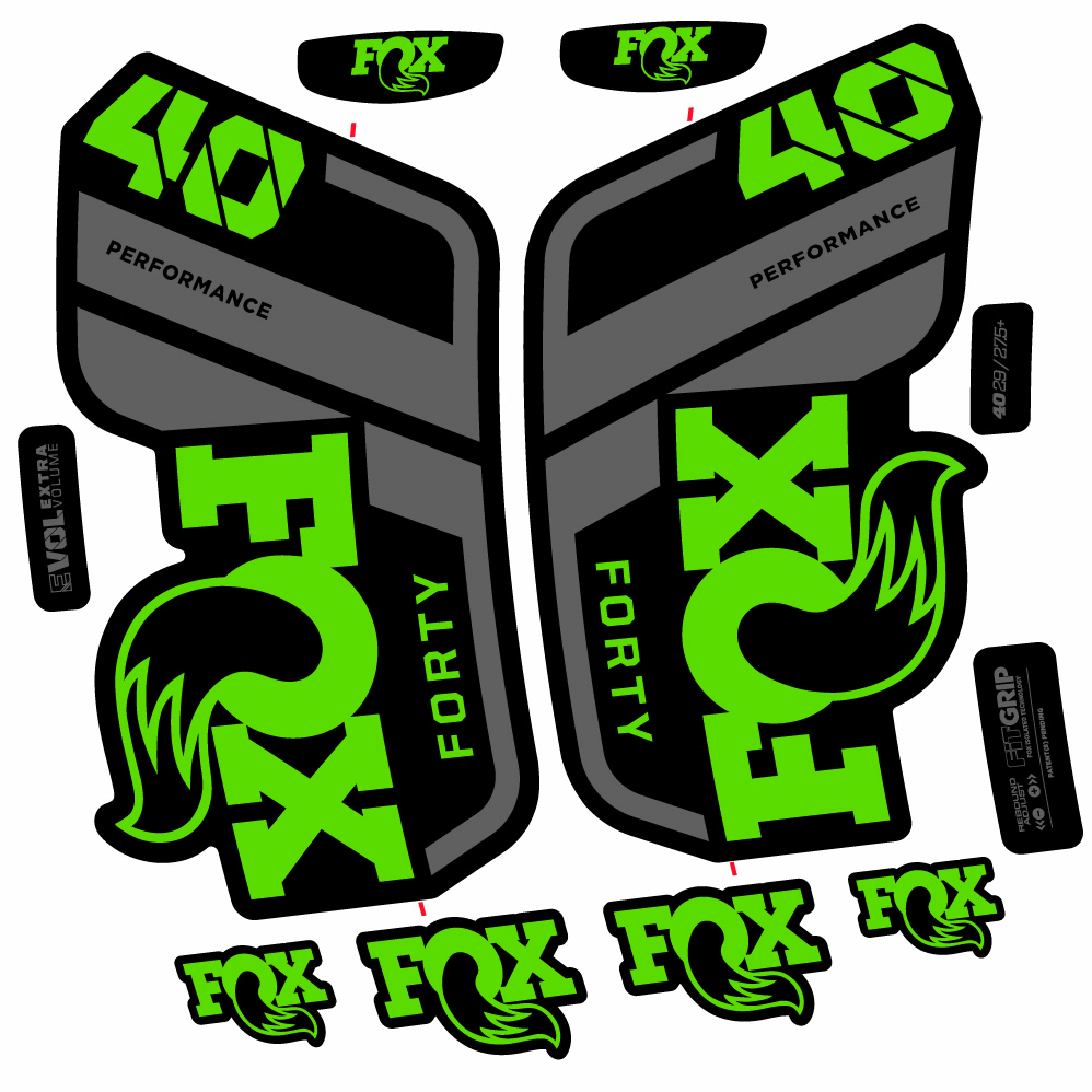 Decal Fox 40 Performance 2021, Fork 29, bike sticker vinyl ...