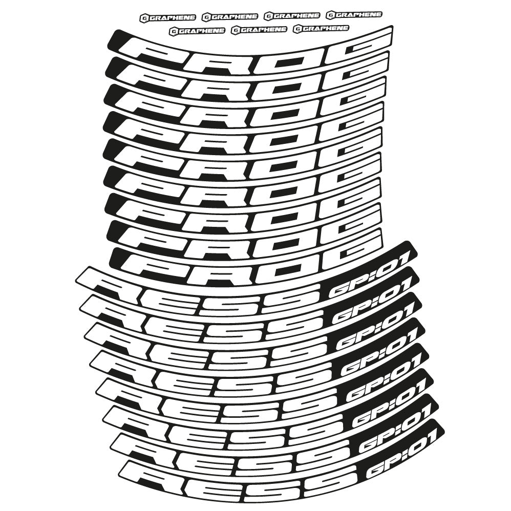 Decal Progress GP:01, MTB Wheel 29, bike sticker vinyl – custombikedecal